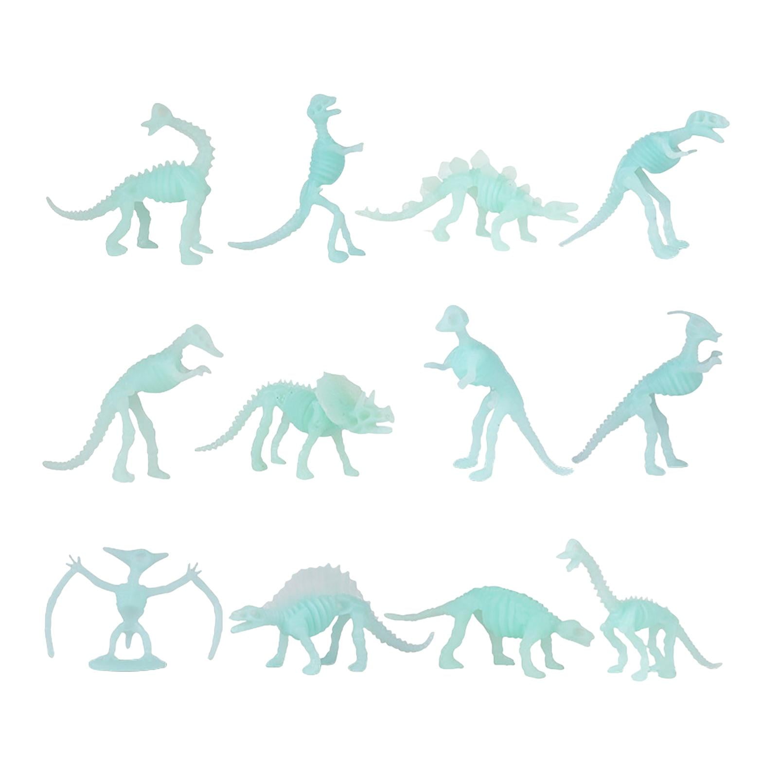 Assorted Luminous Dinosaur Figures Playset Dinos Model Miniature for ...