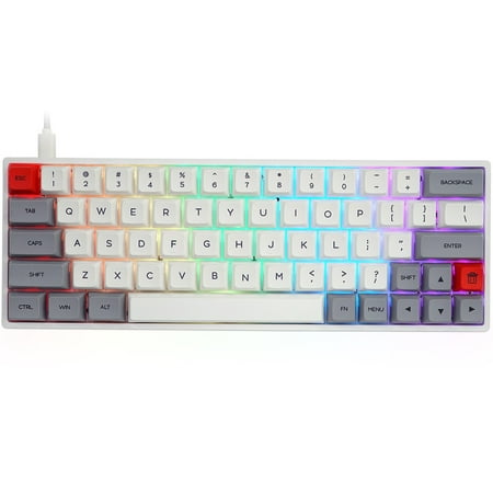 ikayaa SK64 Wired Mechanical Gaming Keyboard 64 Keys RGB Backlight ...