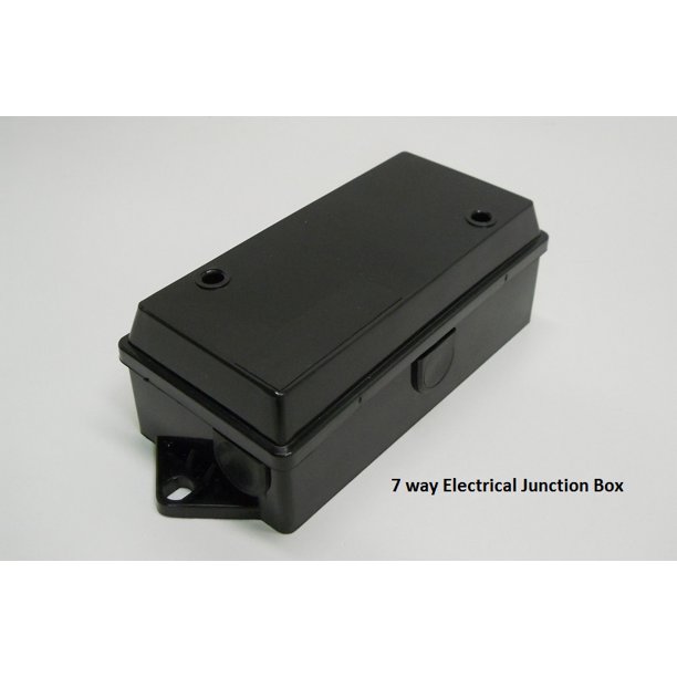 7 Way Color Coded Trailer Wire Junction Box Truck Weather Proof Light ...