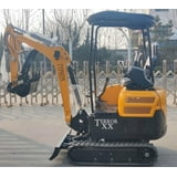 4,000 lb TYPHON Terror XX Mini Excavator Rubber Track with Kubota D902 ...