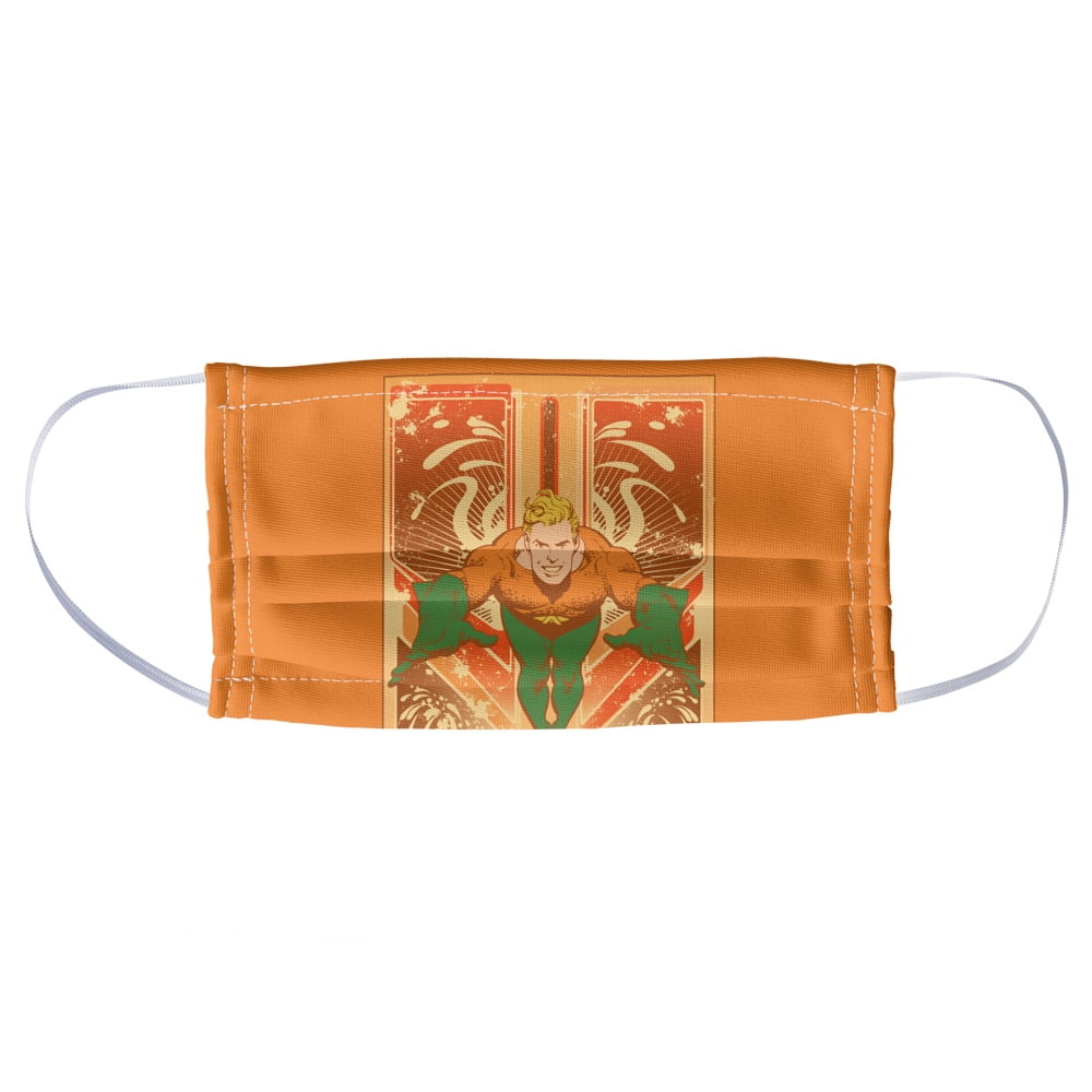 Aquaman Poster 1-Ply Reusable Face Mask Covering, Unisex - Walmart.com