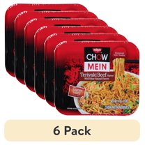 (6 pack) Nissin Foods Chow Mein Instant Noodles, Teriyaki Beef Flavor, 4.0 oz Tray, Shelf-Stable ...