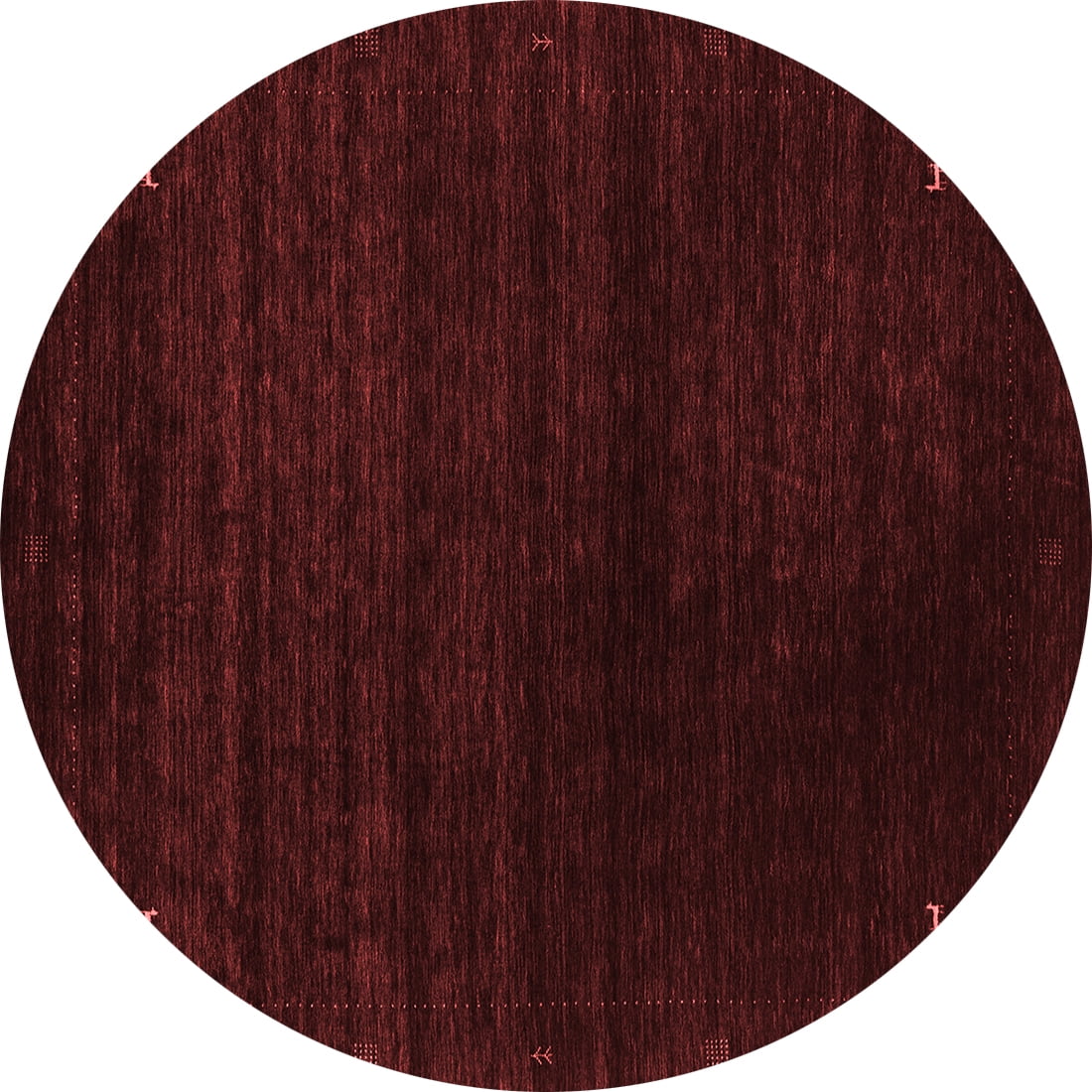 Ahgly Company Indoor Round Abstract Red Contemporary Area Rugs, 8 ...