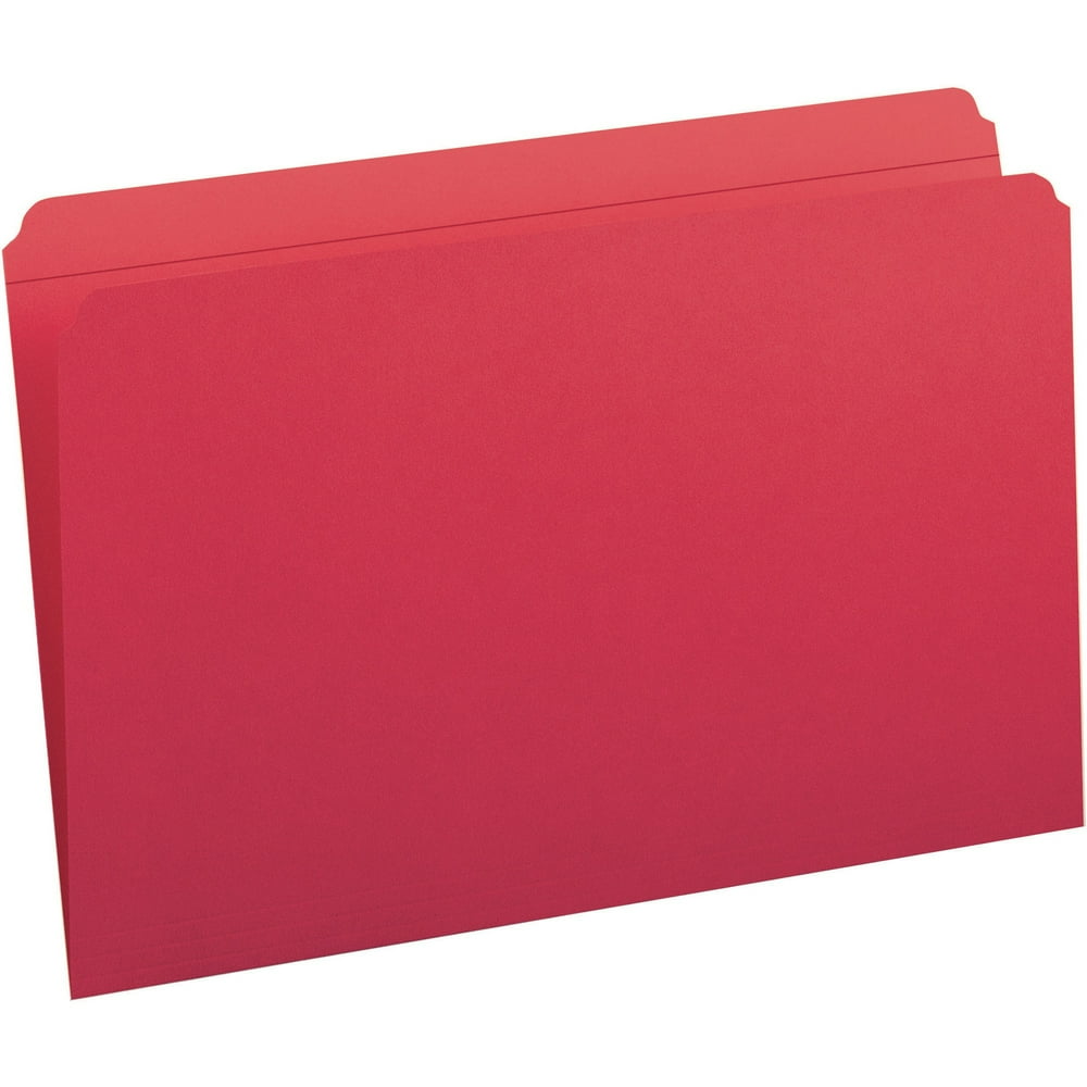 Smead, SMD17710, Straight-cut 2-ply Tab Legal File Folders, 100 / Box ...