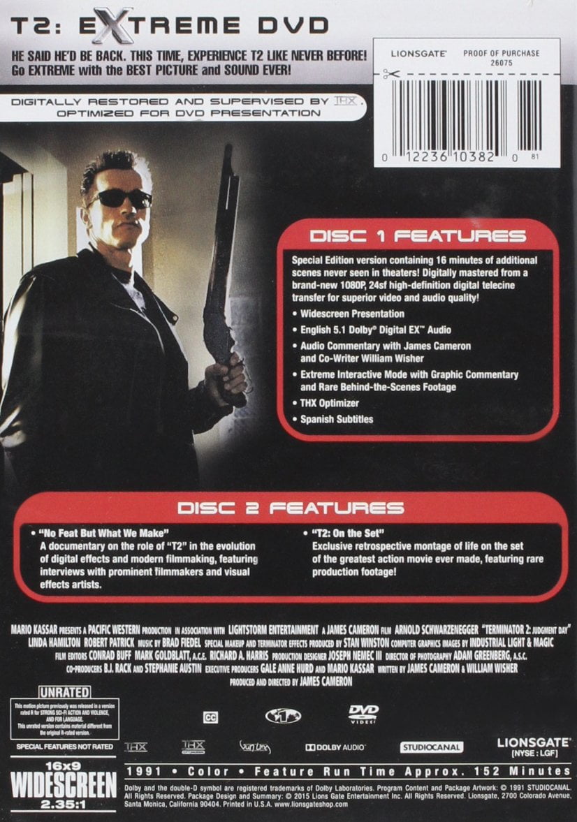 Terminator 2 Dvd