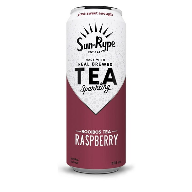 SunRype Raspberry Rooibos Tea Sparkling Tea Beverage, 355 ml - Walmart.ca
