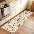 Area Rug 2x6ft Farmhouse Mushroom Butterfly Leaf Area Rugs Washable Low ...