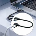 ANXPTIME Fast Speed USB 3.0 A to A Cable Featuring 90 Degree Left and ...