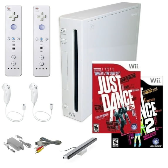 Restored Nintendo Wii Console Wii Game System White with Just Dance 1 ...