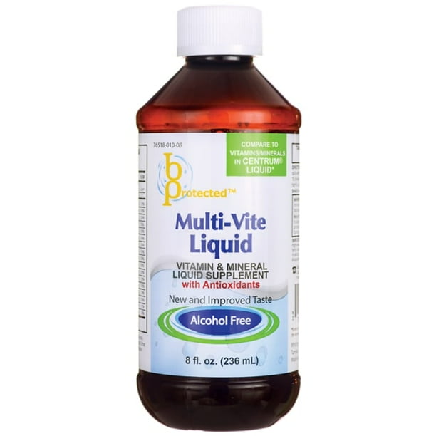 B Protected Multi-Vite Liquid Alcohol Free 8 fl oz Liq - Walmart.com