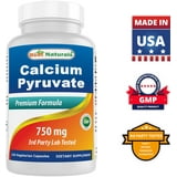 Best Naturals Calcium Pyruvate 750 mg 120 Vegan Supplements Capsules ...