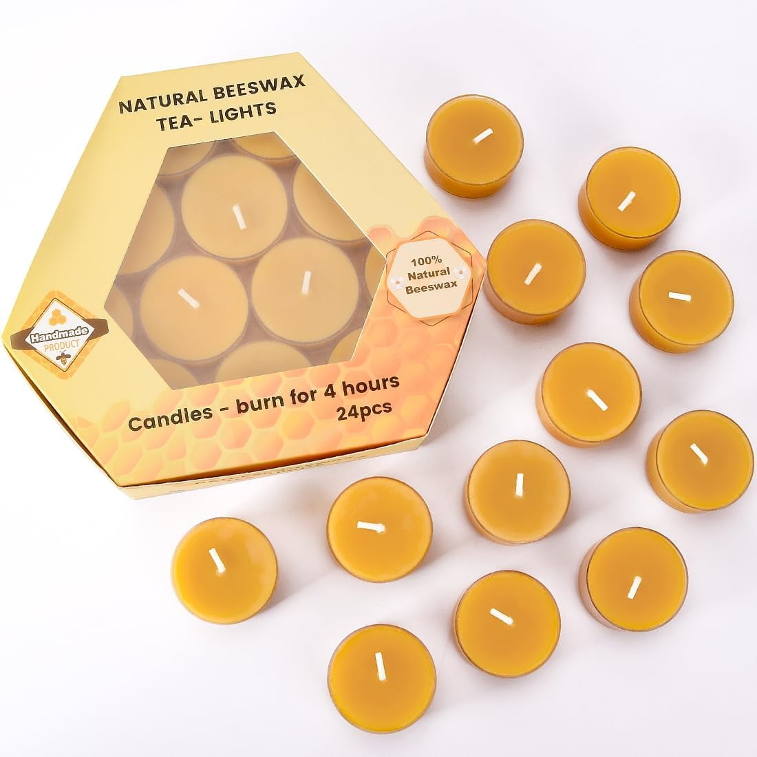 Click here for Unbranded 100 Pure Beeswax Candles Bulk Tealights... prices