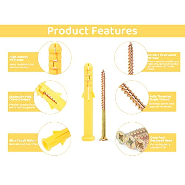 Rawl plug sizes store