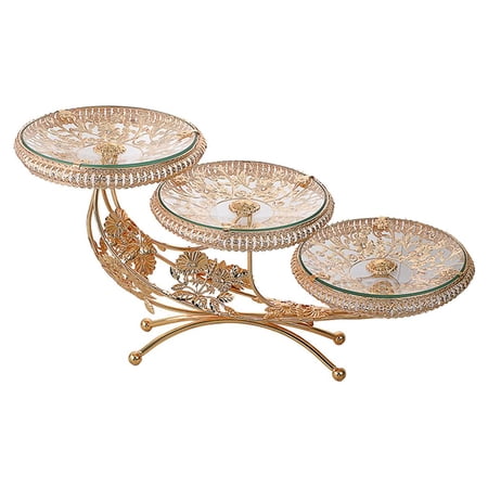 European Glass Fruit Bowl Creative Serving Plate General Fruit Snacks ...