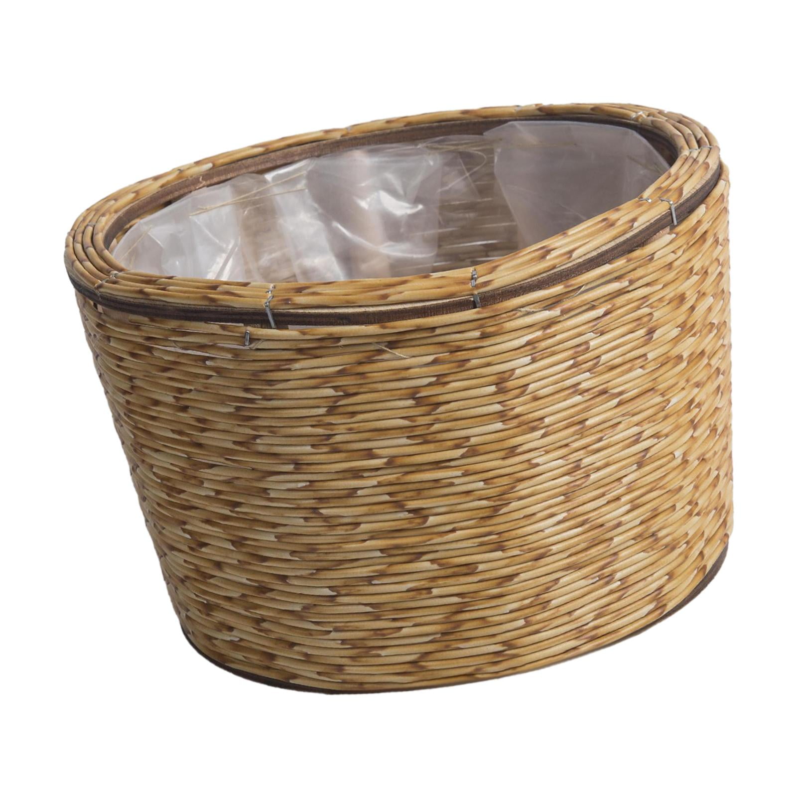 Plant Pot Storage Basket Organizer Containers Flowerpot with Liner ...