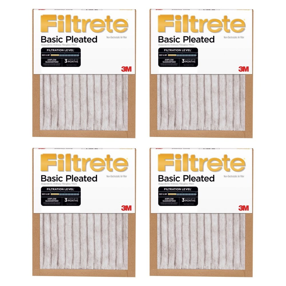 3M Filtrete Basic Pleated Air Filter 24 x 16 x 1 Inches Non ...