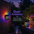 Seven-Color Solar Mandala Projection Wall Light – Waterproof Metal ...