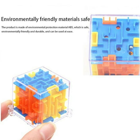Six-sided Maze Transparent Cube Maze Educational Toys Portable Cubes ...