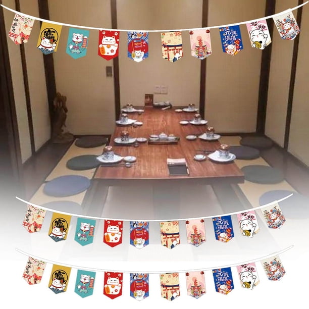 pitrice Cat String Flag 20Pcs 8x12 Flags Banner Bunting for Izakaya ...