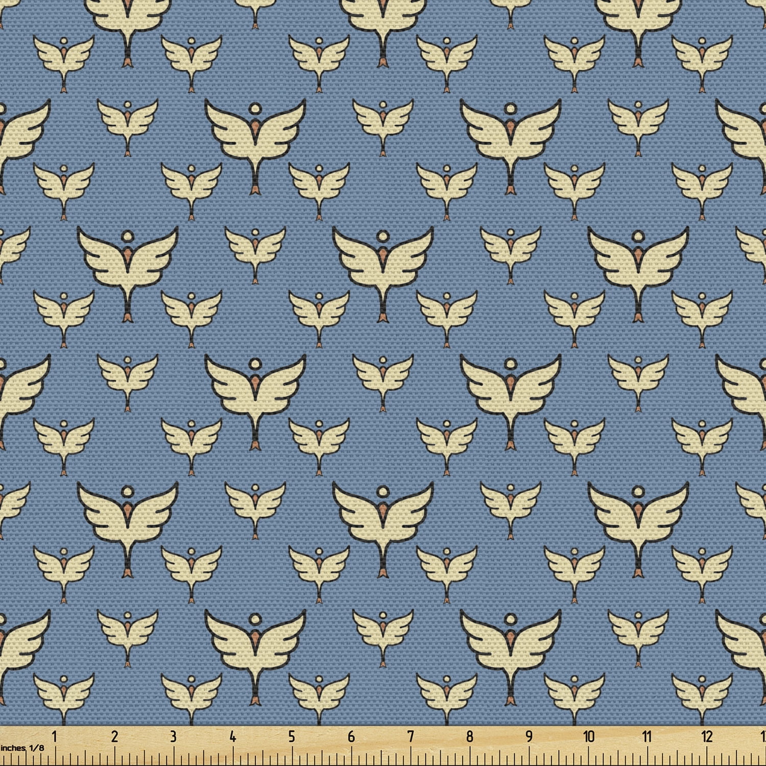 Animal Fabric by the Yard, Abstract Symbol and Wings Purity Infinity ...