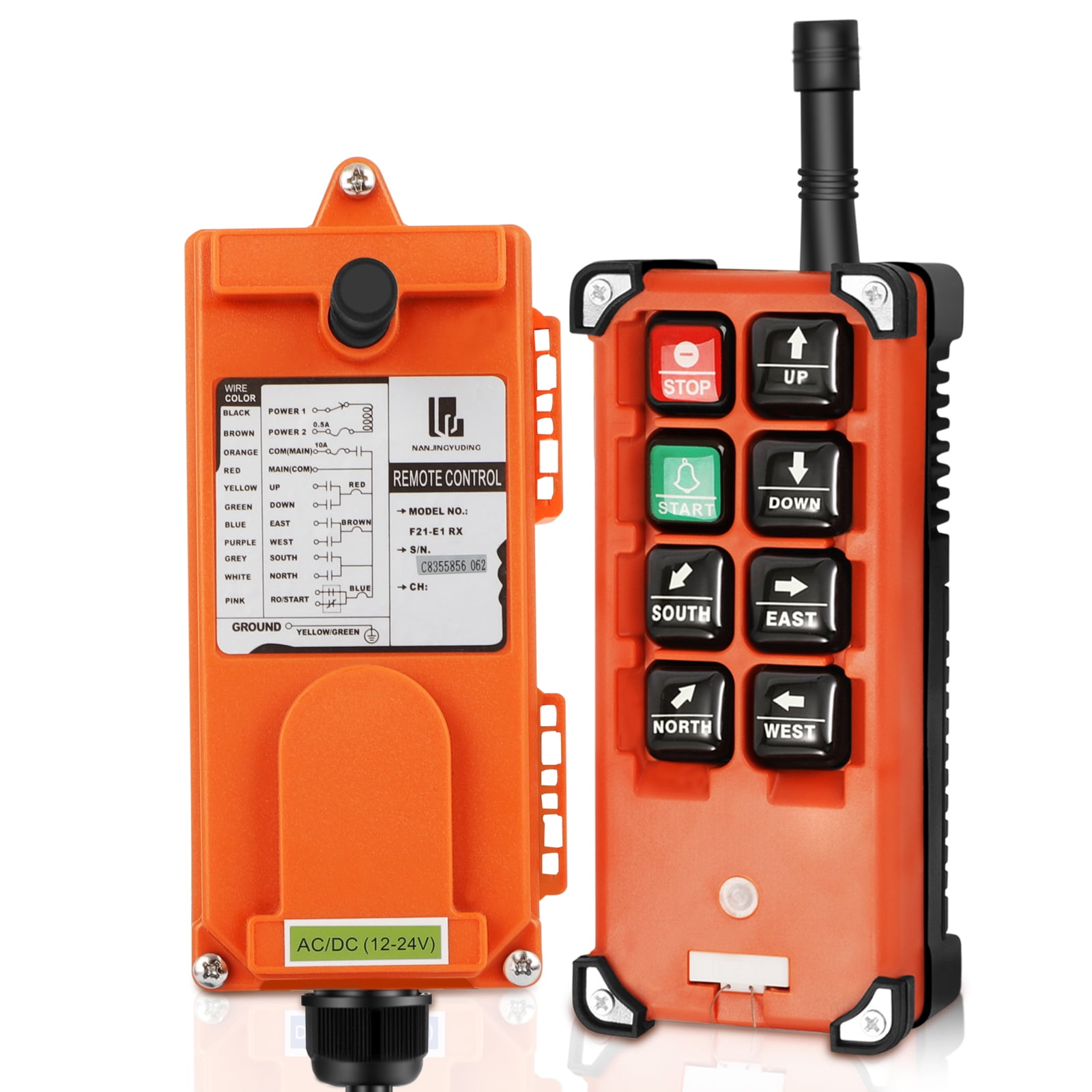 Wireless Crane Remote Control 8 Buttons Electric Lift Hoist Radio ...
