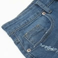 vigerkar Women's Stretchy Denim Mid Rise Jean Shorts with Pockets (Dark ...