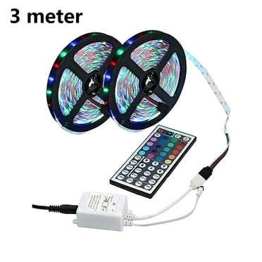 AuraLED Remote-Controlled 6.5’ Trimmable RGB LED Strip Light - Walmart.com