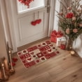 Buffalo Plaid Love Hearts Valentines Doormat,Home Decor Low-Profile ...
