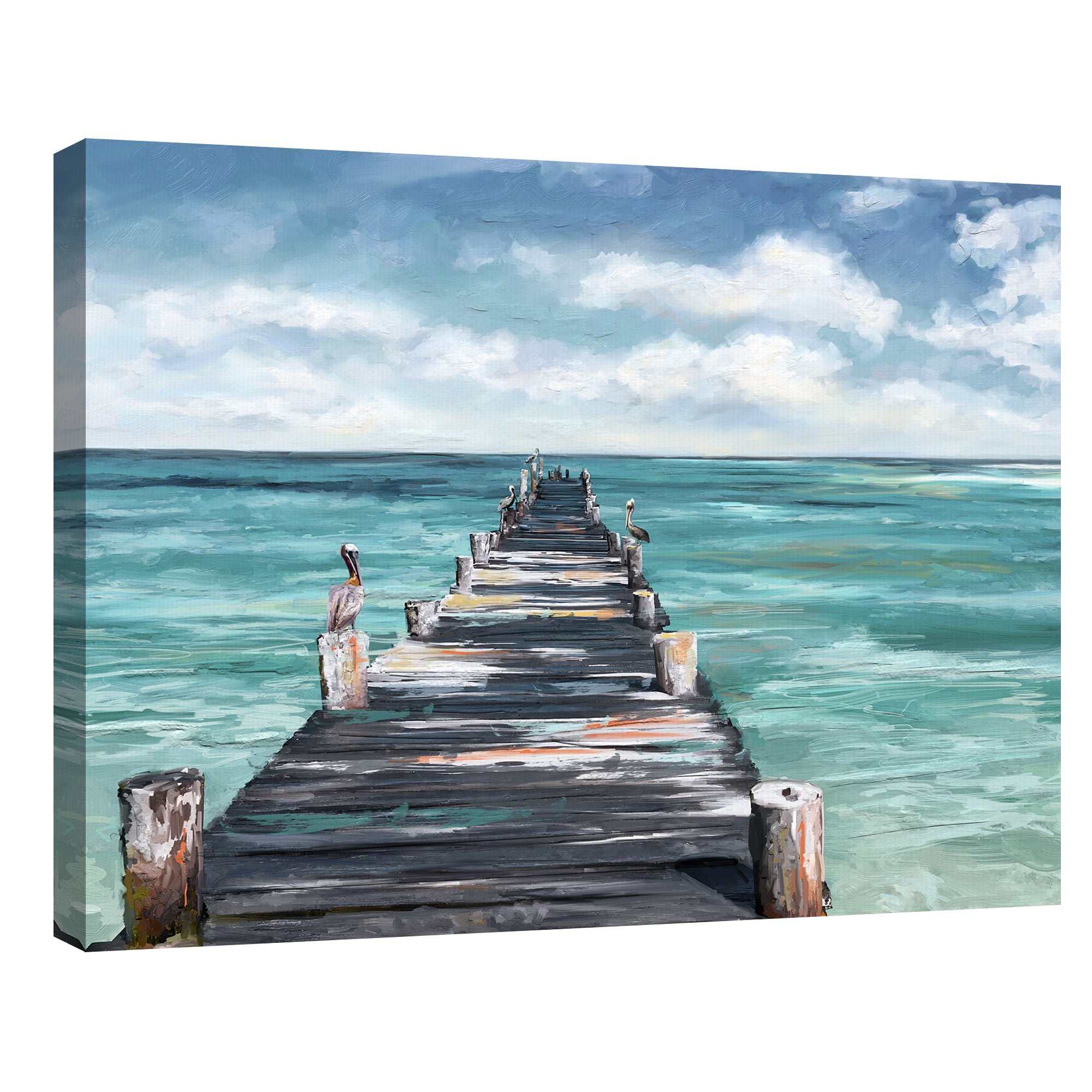 Ocean View by Studio Arts Canvas Art Print - Walmart.com