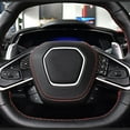 SPRING REAL HARD Carbon Fiber Steering Wheel Button Panel Cover For ...