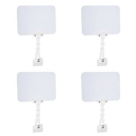 Uxcell Adjustable Plastic Sign Clip A5 Board Rotatable Bending Clip ...