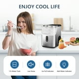 Simzlife Nugget Ice Maker Countertop, Portable Ice Maker Machine with ...