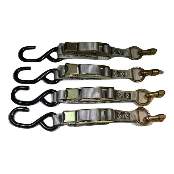 Manual Overcenter Buckle Strap w/ S-Hook, Fits L-Track 4 Pack ...