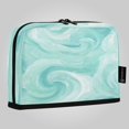 8.3"x5.9" Large-Capacity Multi-Pocket Vertical Pencil Case Mint Swirl ...