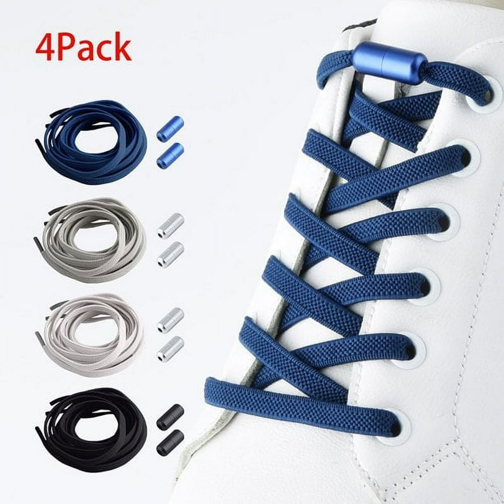 Click here for Generic X 4 Pairs No Tie Shoelaces Elastic Lock Fa... prices