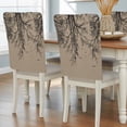 1 Pack Tree Branch Bird Chair Back Covers Brown Background Black ...