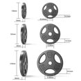 Free Shipping! Athletic Works 100LB Black Cast Iron Weight Plate Set ...