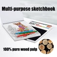 Twin Coil Binding Sketchbook Drawing Pad Tearable Pages For Artist ...