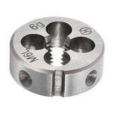 Uxcell M6 x 1 Metric Left Hand Alloy Tool Steel Machine Thread Round ...