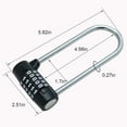Ziyofinn 2 Pack 5-Digit Combination Padlock for Locker Door Bike Black ...