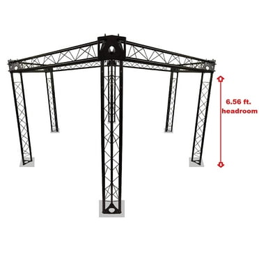 Trade Show Booth, Trusses DJ Stage 12' X 12' X 10' Metal Truss Triangle Trusses With Circular ...