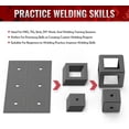 Welding , 24 count 3x3" & 2x2" Mild Welding Practice Kit, 11 Gauge ...