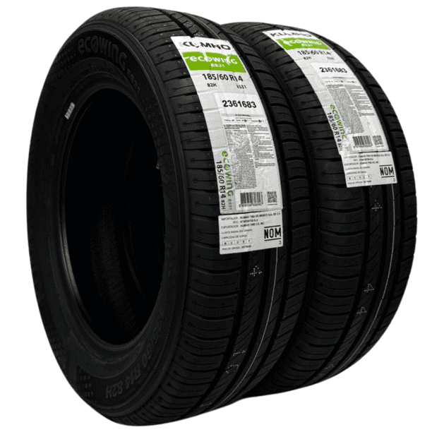 Paquete de 2 llantas 185/60R14 Kumho Ecowing Es31 82H | Walmart en línea