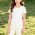 ATOGUTA Girls Tshirts Graphic Tees Short Sleeve Tshirts Crewneck Cute ...