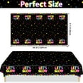4 Pack Glow Party Tablecloth Supplies - Glow Neon Plastic Birthday ...