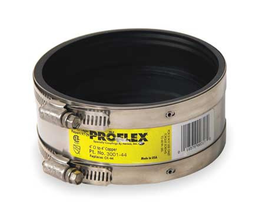 Proflex Shielded Coupling 3 In. No Hub Cast Iron To 3 In. Copper 110621 ...