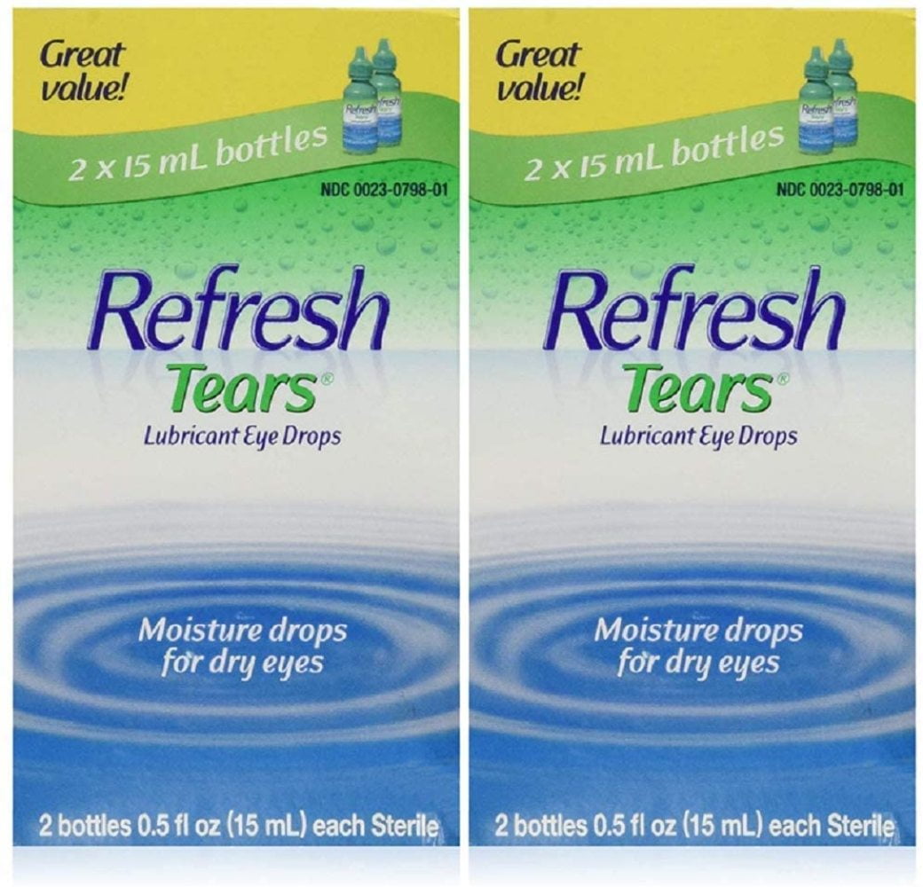"Refresh Tears Lubricant Eye Drops, 0.5 Fl Oz (4 Count) 2X Twin Pack ...