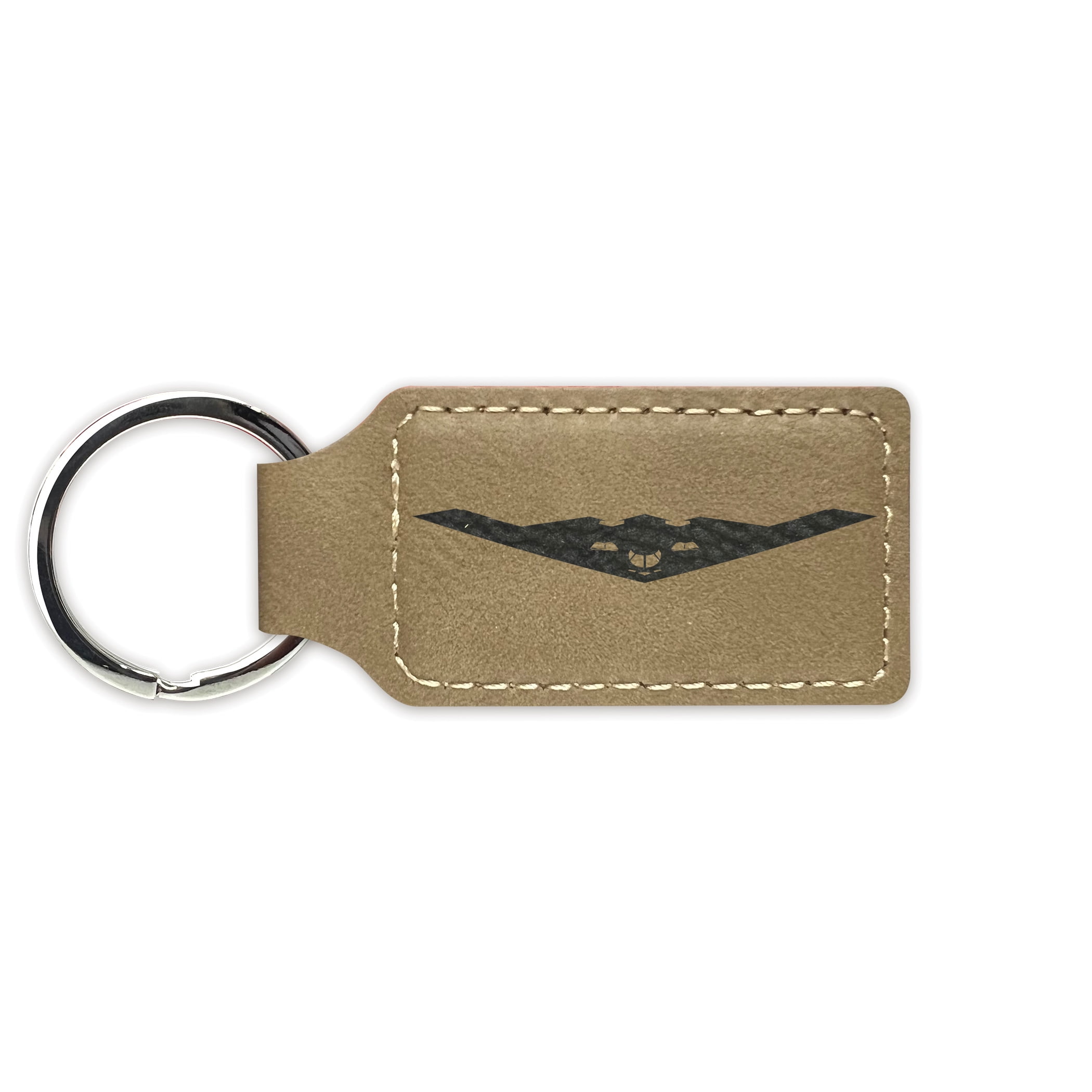 B-2 Spirit Keychain Leatherette Rectangle - Laser Engraved - Many ...