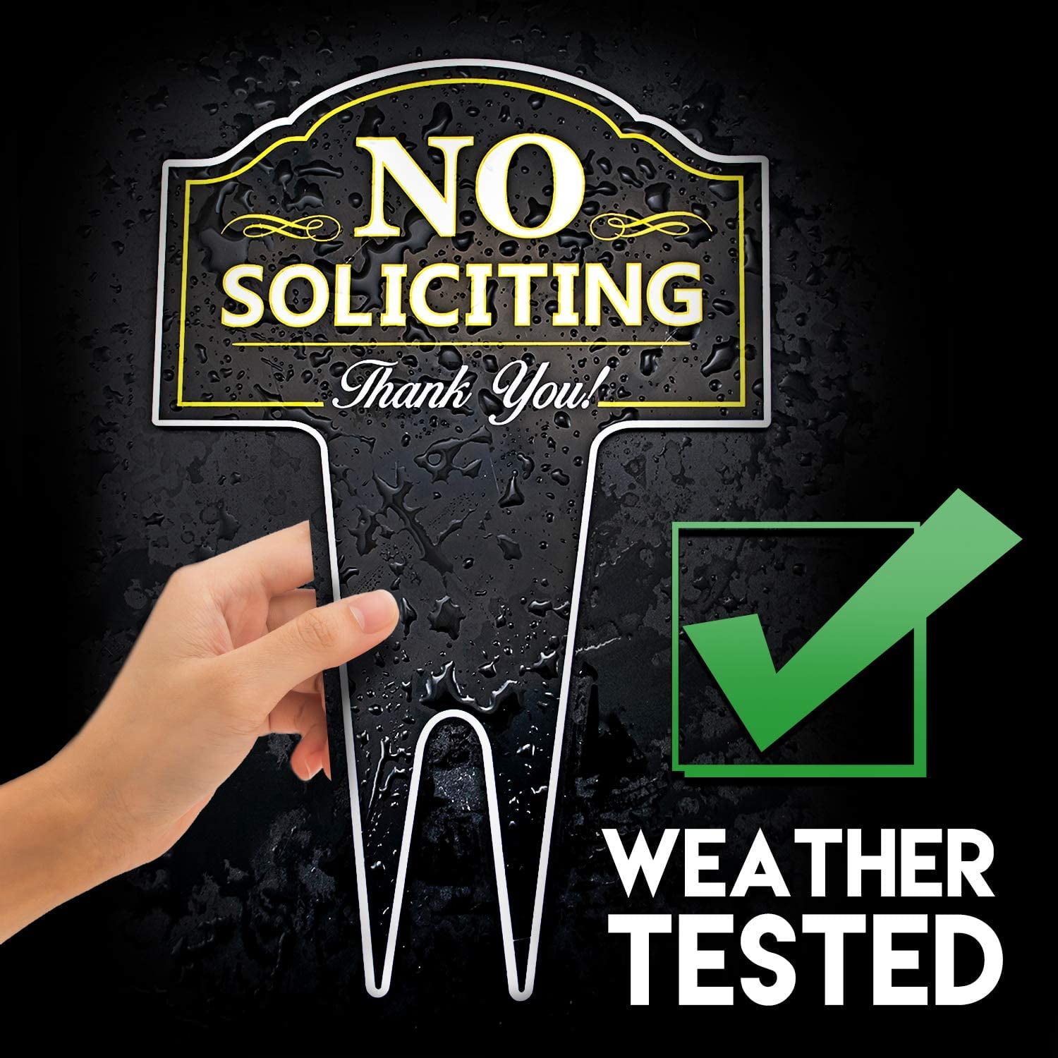 Bigtime | No Soliciting Outdoor Metal Yard Sign For Home House And ...