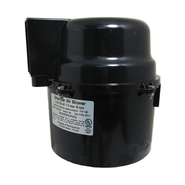 Air Supply 6320220F Silencer 2.0 HP 230V 5.5A Hardwire Spa Air Blower ...